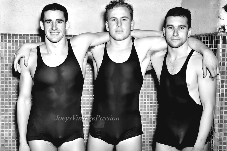 1920's Muscular Male Athletes Handsome College Wrestlers 4"x6"Reprint ...