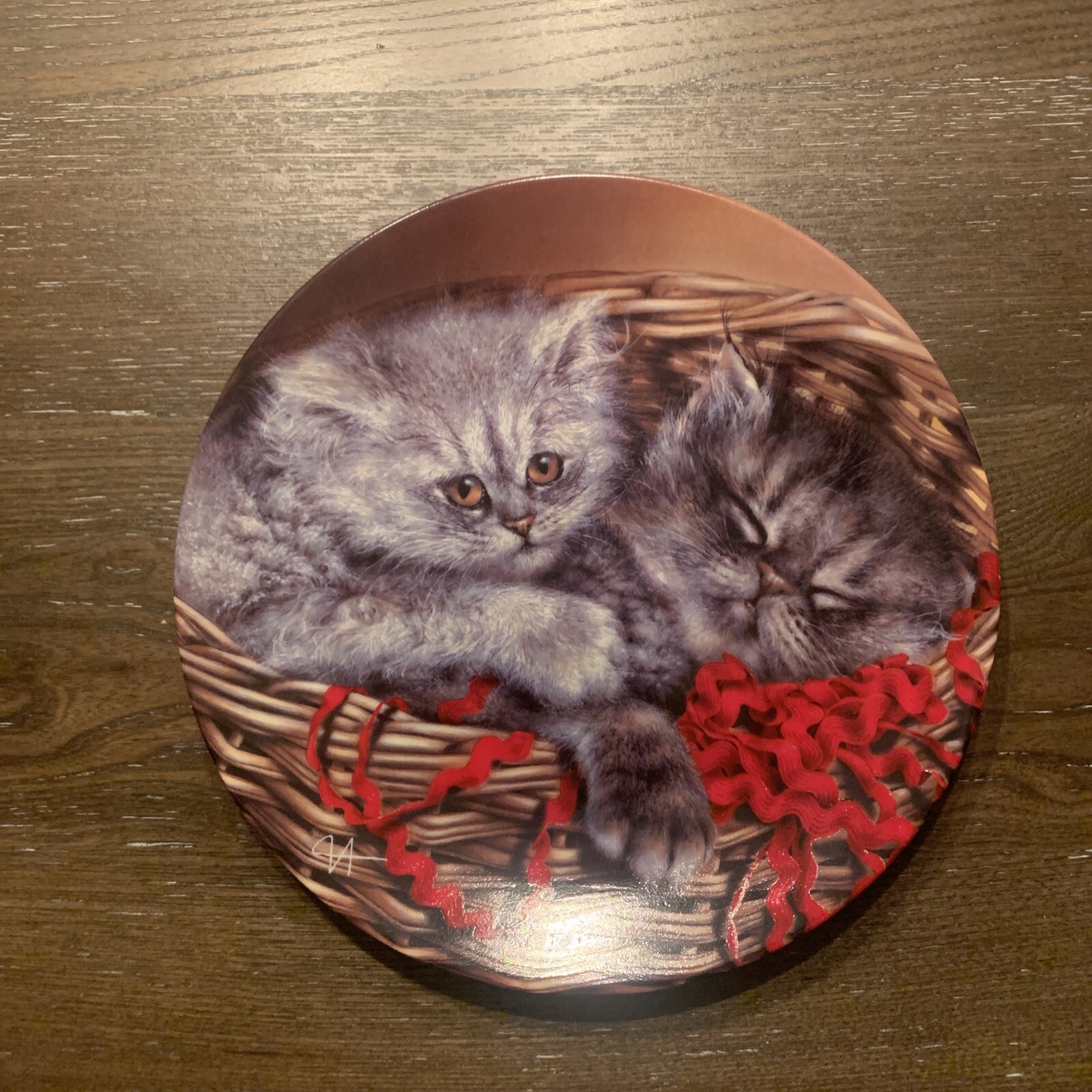 Bradford Exchange 'EMILY & ELLIOTT' Alexei Isakov Cat/Kitty Plate | eBay