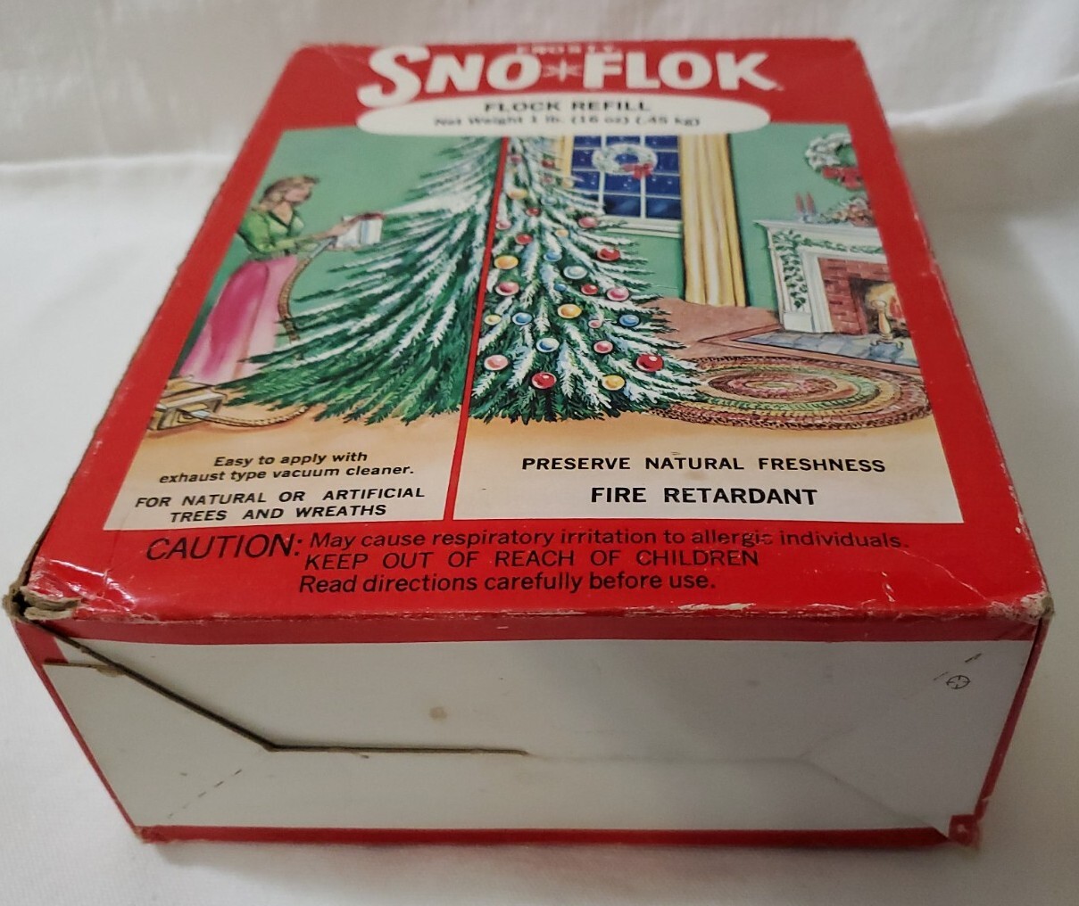 Vintage Frosty SNO FLOK Christmas Tree Snow Flocking Flock Refill NOS ...