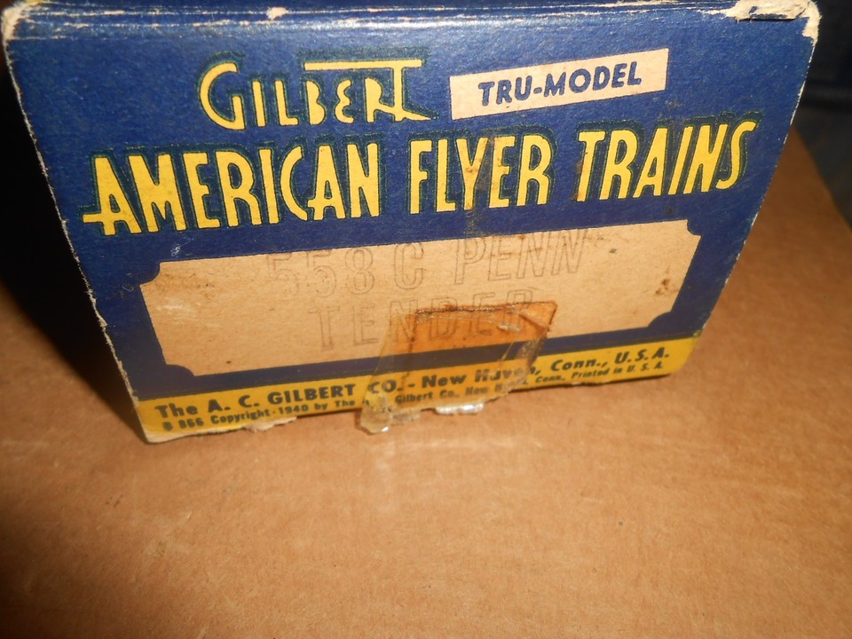 O/O-27 Prewar American Flyer 558 Pennsylvania tender with 558C box. | eBay