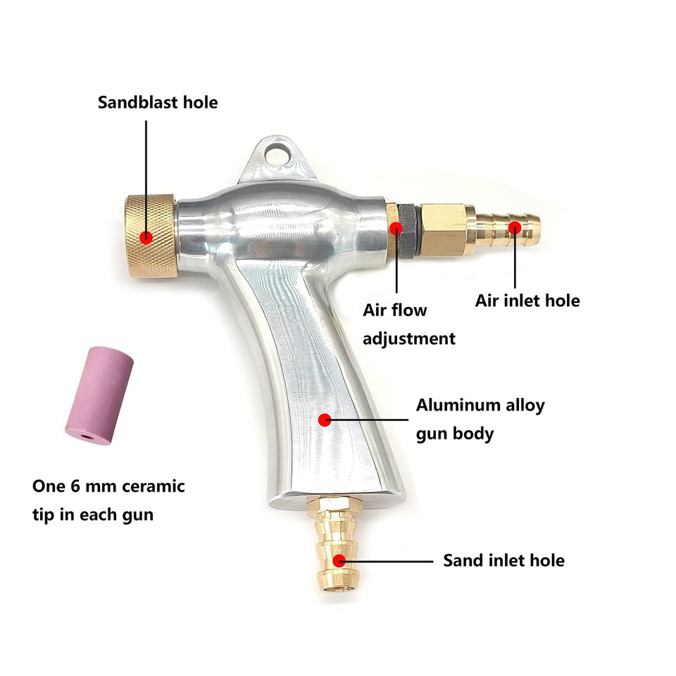 Sandblaster Sandblasting Cabinet Foot Valve Sand Blasting Media Kit ...