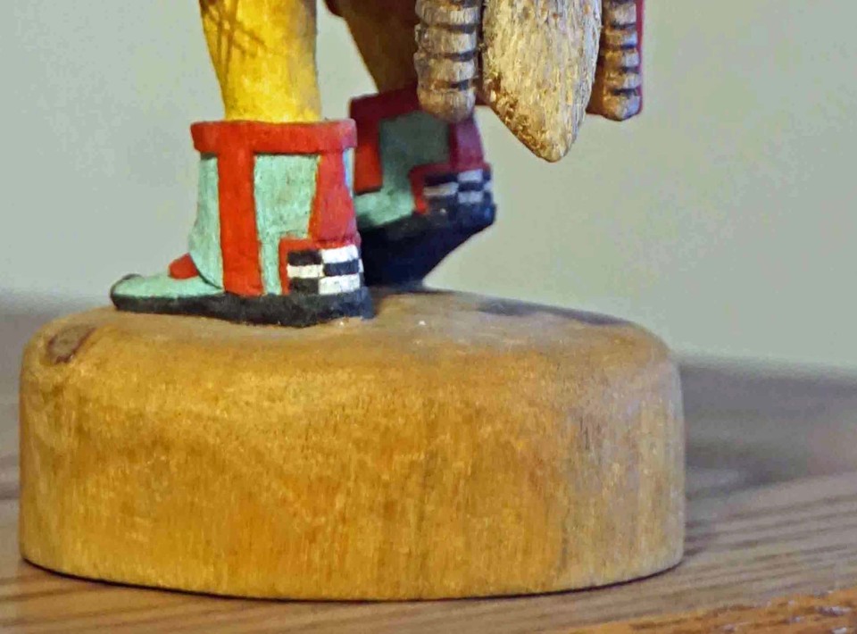 Hopi Kachina Doll Chakwaina Katsina Cottonwood Root Carving Signed ...