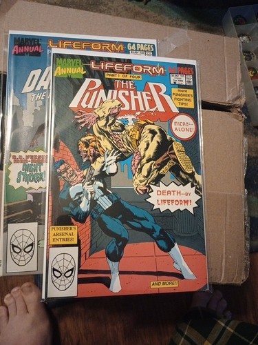 Lifeform 1 And 2 Punisher Annual 3+DareDevil Annual #6 (1990) NM Marvel ...