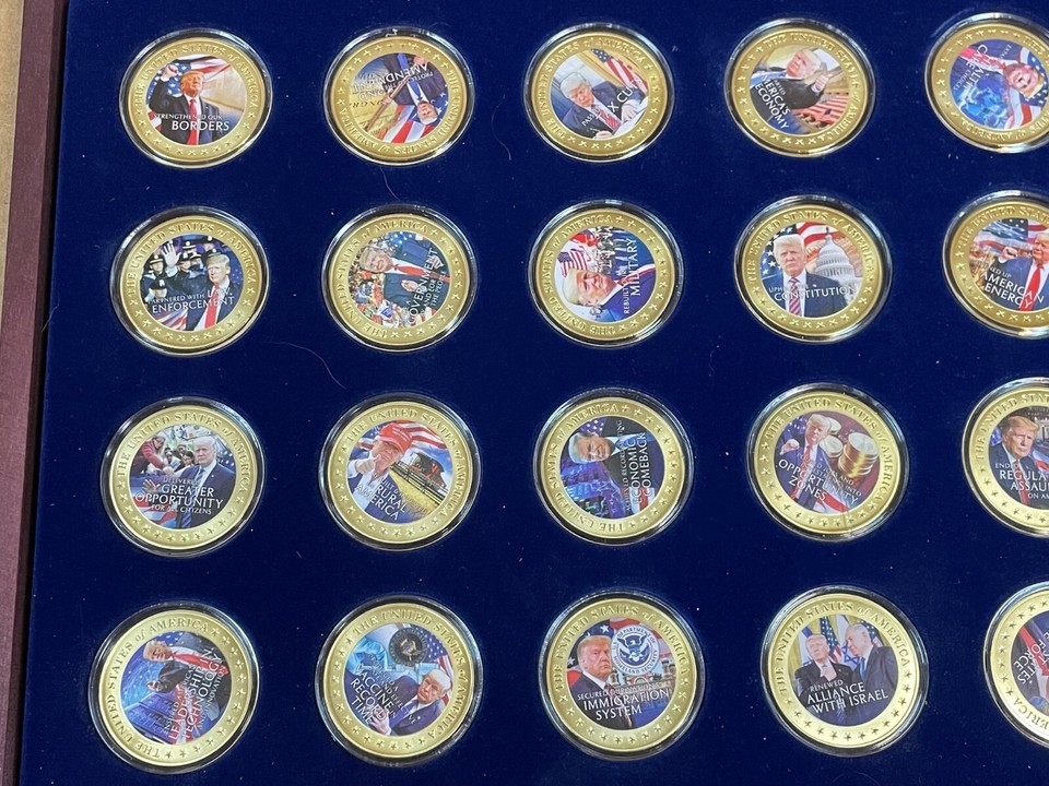 American Mint 2021 The MAGA Movement Donald Trump 24-Piece Coin ...