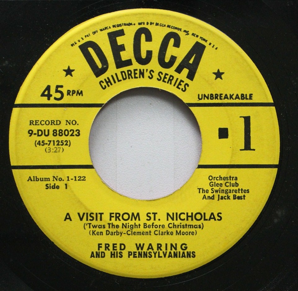 50'S & 60'S 45 Fred Waring And His Pennsylvanians - A Visit From St ...