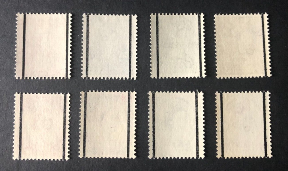 GB 1958 QEII WILDINGS GRAPHITE-LINED STAMP ISSUE set of 8, MNH, SG587 ...