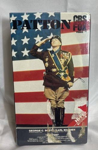 PATTON NEW Sealed VHS Movie - 2 Tape Set - CBS FOX 1986 Release w ...