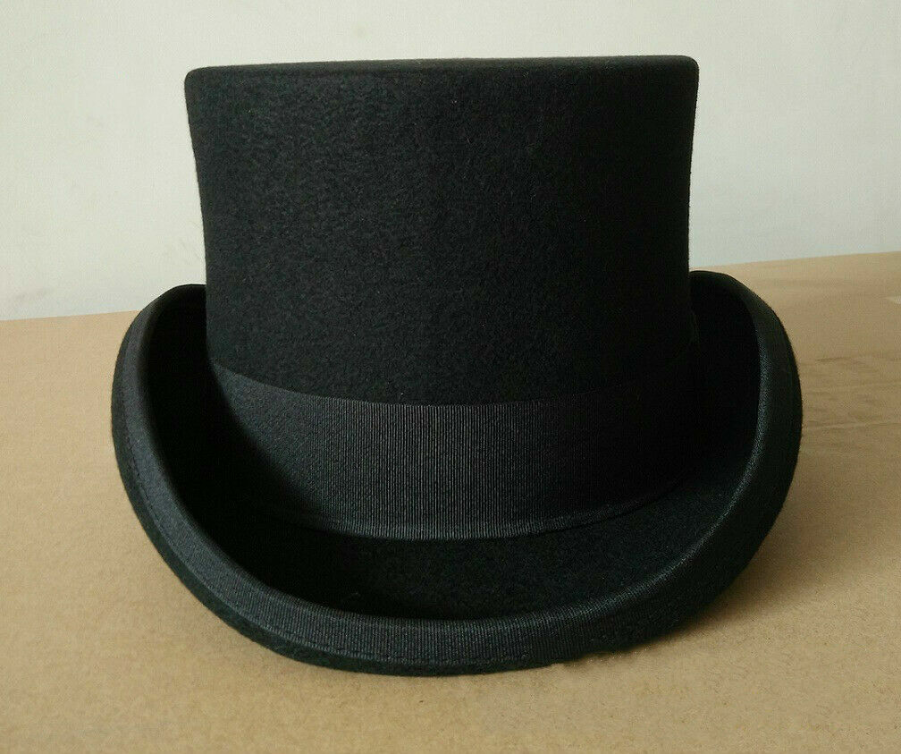 Vintage 100% Wool Mad Hatter High Top Hat, Vivi, Magician Hat ...