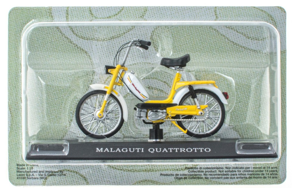 Moped MALAGUTI QUATTROTTO 1:18 Leo Model Diecast Model Motorcycle ...