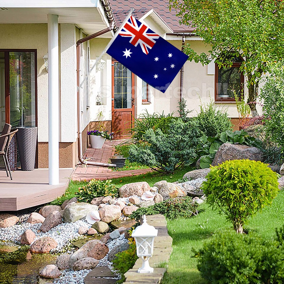 Large Australian Aussie Flag Australia Anzac Day Oz Heavy Duty Outdoor ...