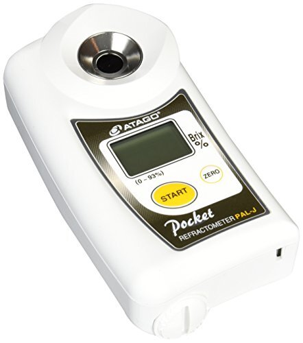 ATAGO Pocket Refractometer PAL-J Brix 0-93% Digital Hand Hele Wide ...