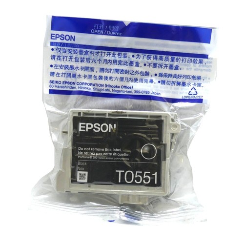 Original Epson Ink Cartridge T0551 Black Stylus Photo 240 420 520 ...