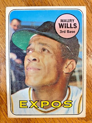 1969 Topps Baseball Expos Maury Wills Card # 45 NM NICE CARD | eBay