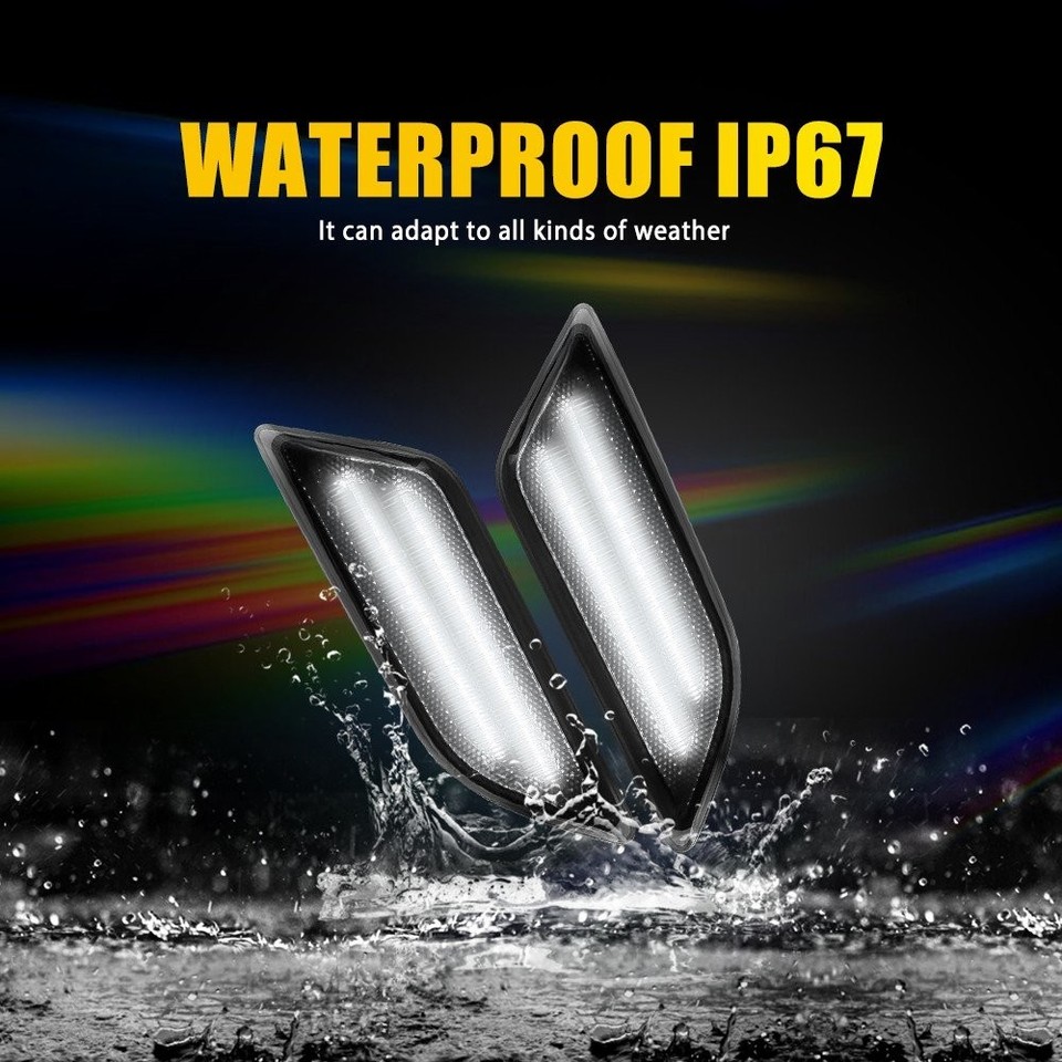 LED Side Marker Light White/Amber For Mercedes Benz C250 C300 C350 C63 ...