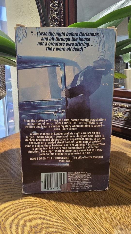 Don't Open Till Christmas VHS 1984 Slasher Horror Gore Santa Rare | eBay