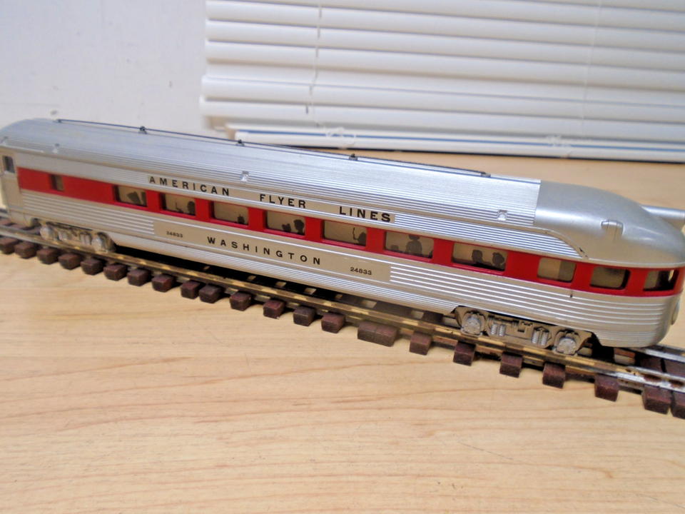 American Flyer S Ga 24833 Red Stripe Washington Lighted Observation ...