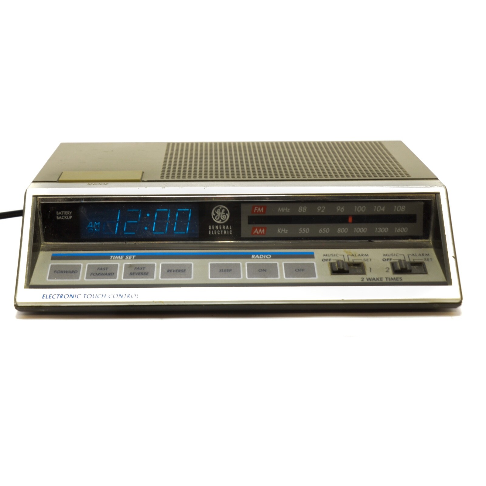 Vintage GE General Electric FM/AM Dual Alarm Digital Clock Radio Model ...