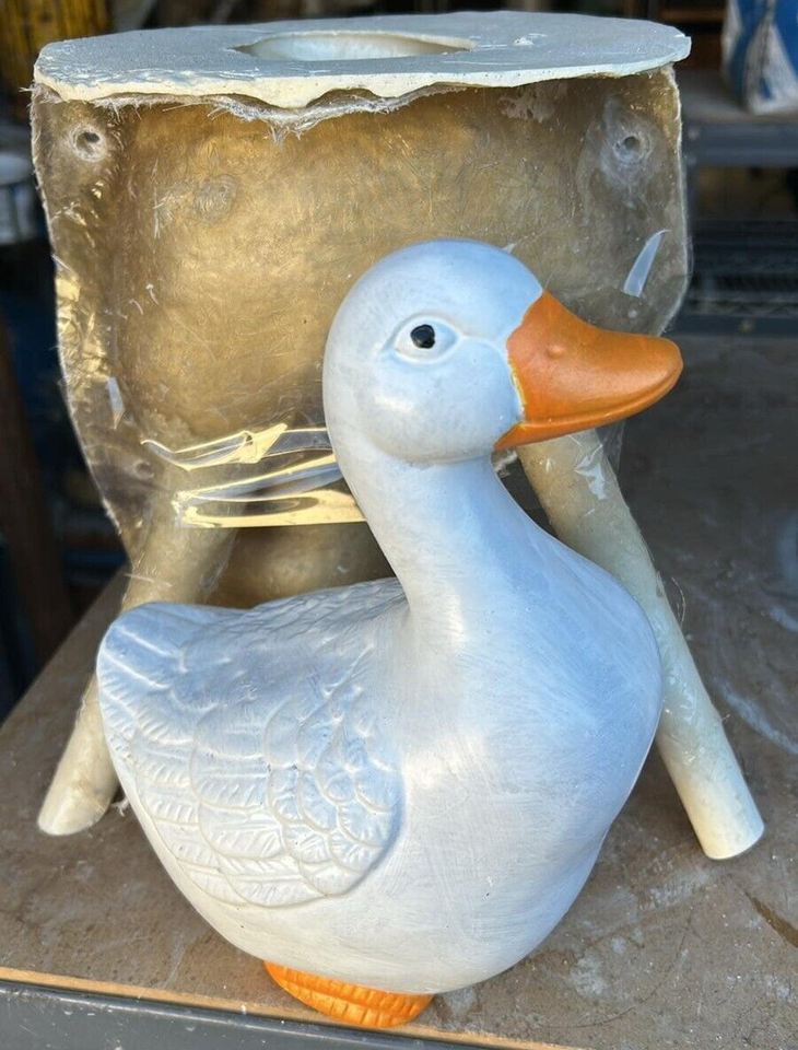 Latex n fiberglass backer baby goose concrete casting garden mold | eBay