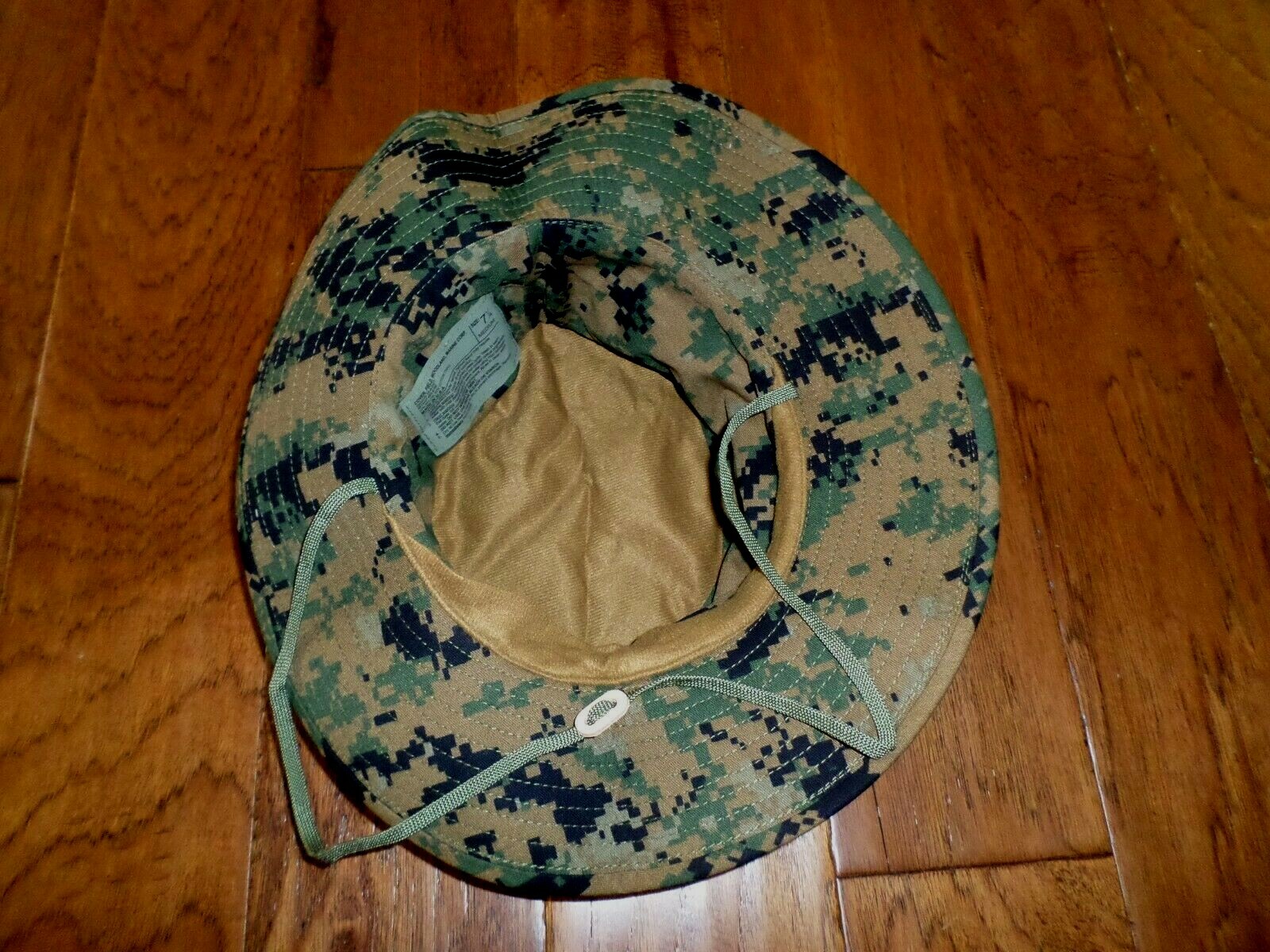 MARINE CORPS BOONIE HAT USMC DIGITAL WOODLAND CAMOUFLAGE XL 7 3/4 USA ...
