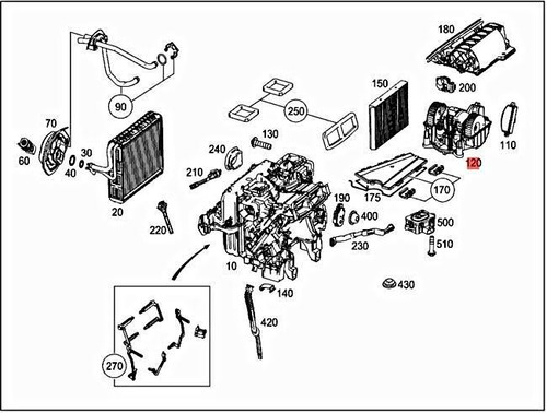 Genuine MERCEDES X222 A217 C217 S-CLASS W222 Radial blower 2228202214 ...