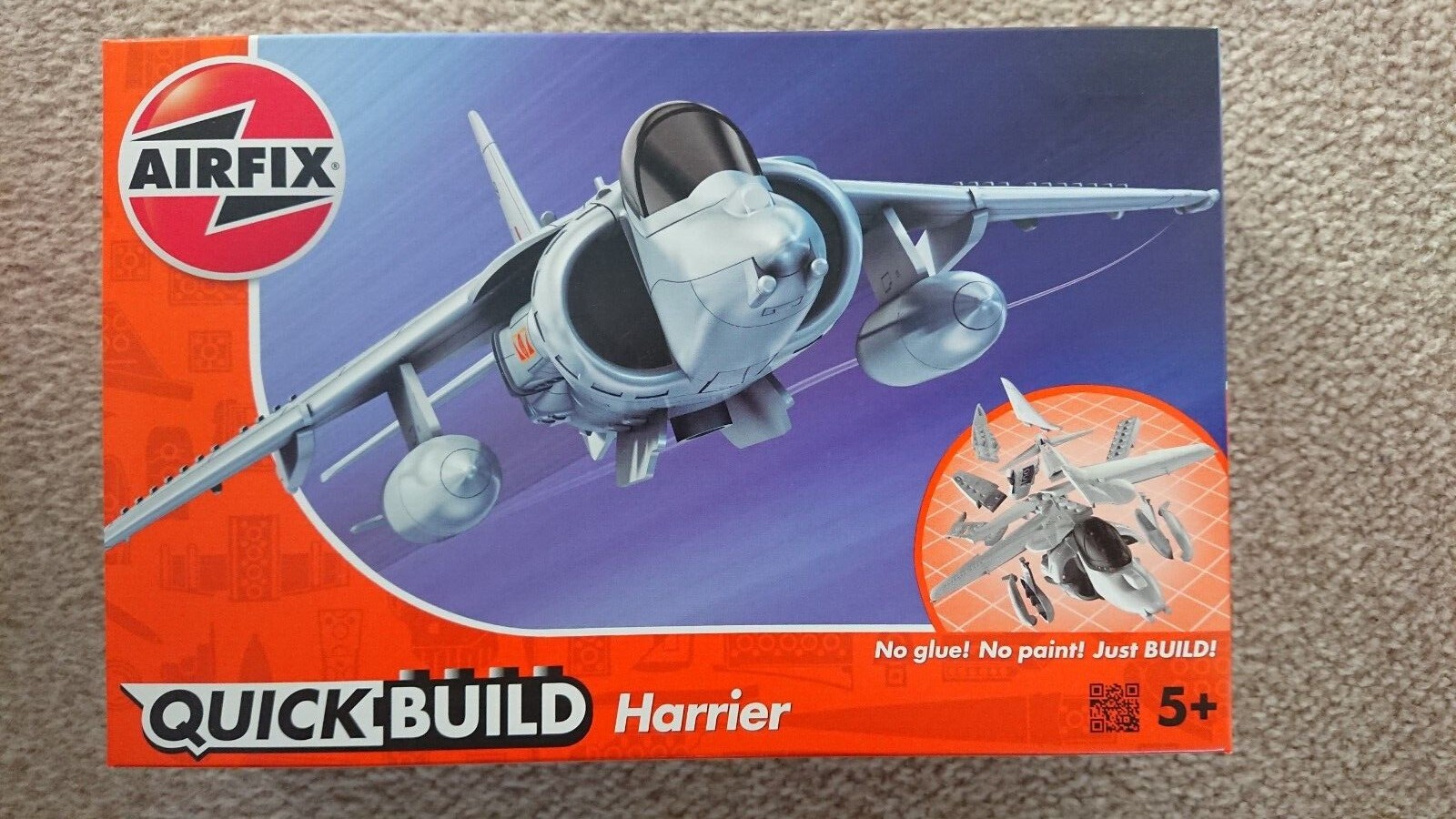 AIRFIX QUICKBUILD J6009 Harrier Jump Jet Kit No Glue/Paint Required NEW ...