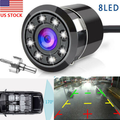 Waterproof CMOS 170° HD Car Rear View Backup Reverse Parking Night ...
