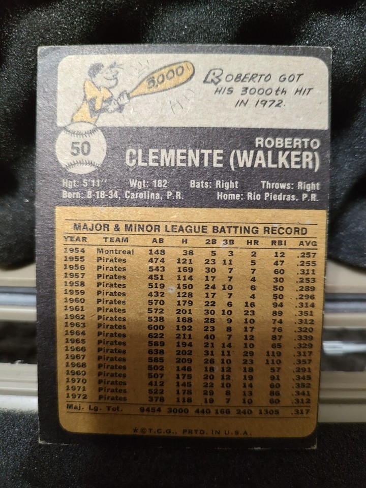 Roberto Clemente 1973 Topps #50 ~VGEX Pirates HOF | eBay