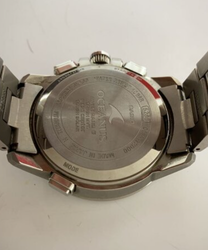 CASIO OCEANUS OCW-T2000-7AJF Titanium Solar Radio Watch Dual Time World ...
