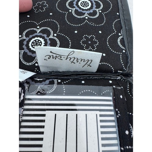 NEW!! "THIRTY ONE" Black & White Luggage Tag Travel ID Holder Fabric ...
