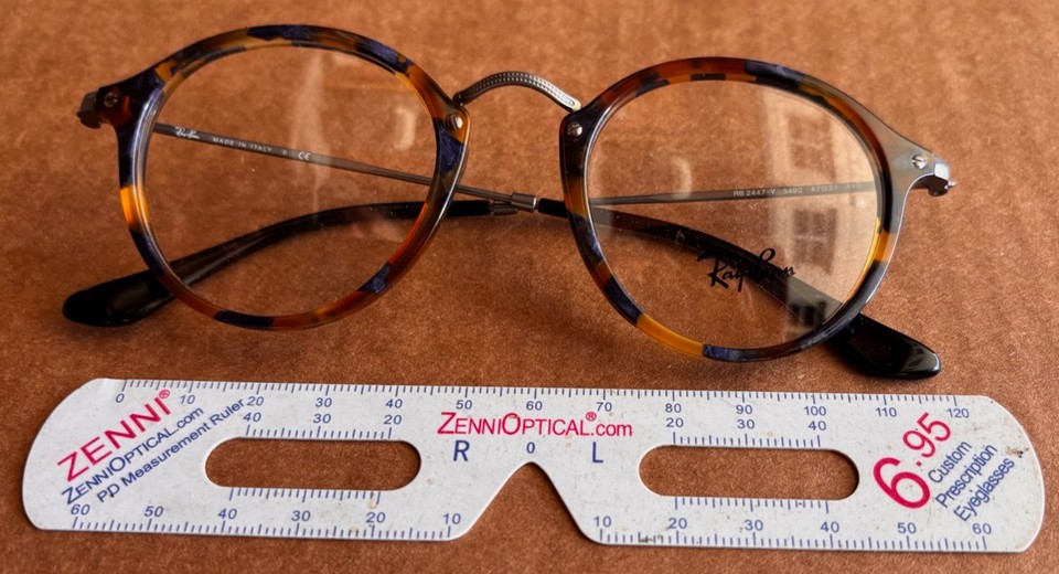 Ray Ban Eyeglasses Frames Only RB2477-V5492 47021 140 Tortoise Made in ...