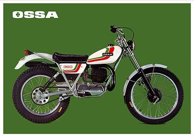 OSSA Poster 350 310 MAR Plonker 1975 1976 1977 1978 Trials Suitable to Frame | eBay