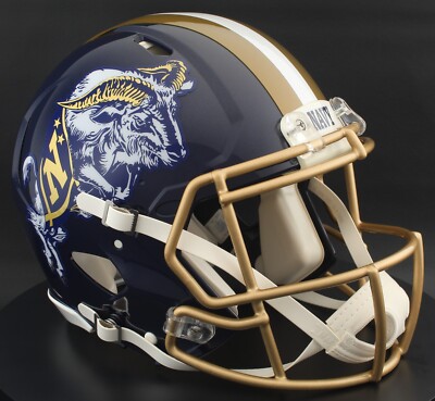 NAVY MIDSHIPMEN NCAA Riddell Speed Full Size AUTHENTIC Football Helmet ...