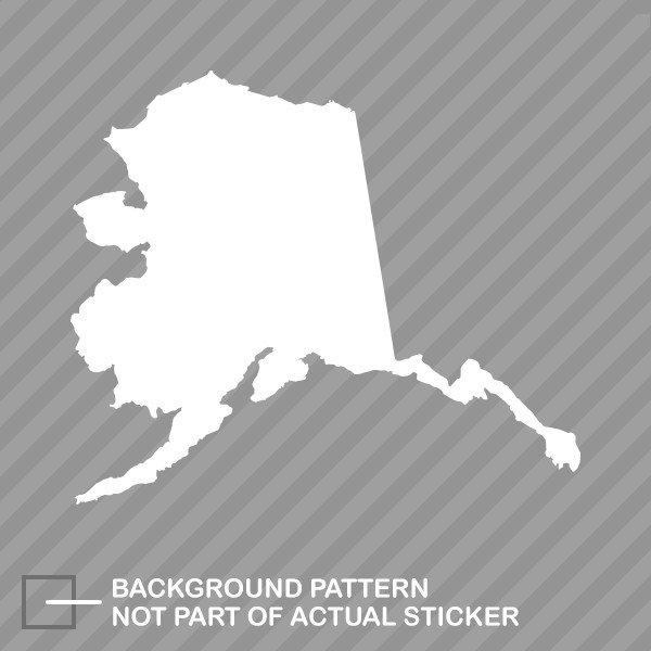 Alaska Shaped Sticker Decal Vinyl AK | eBay