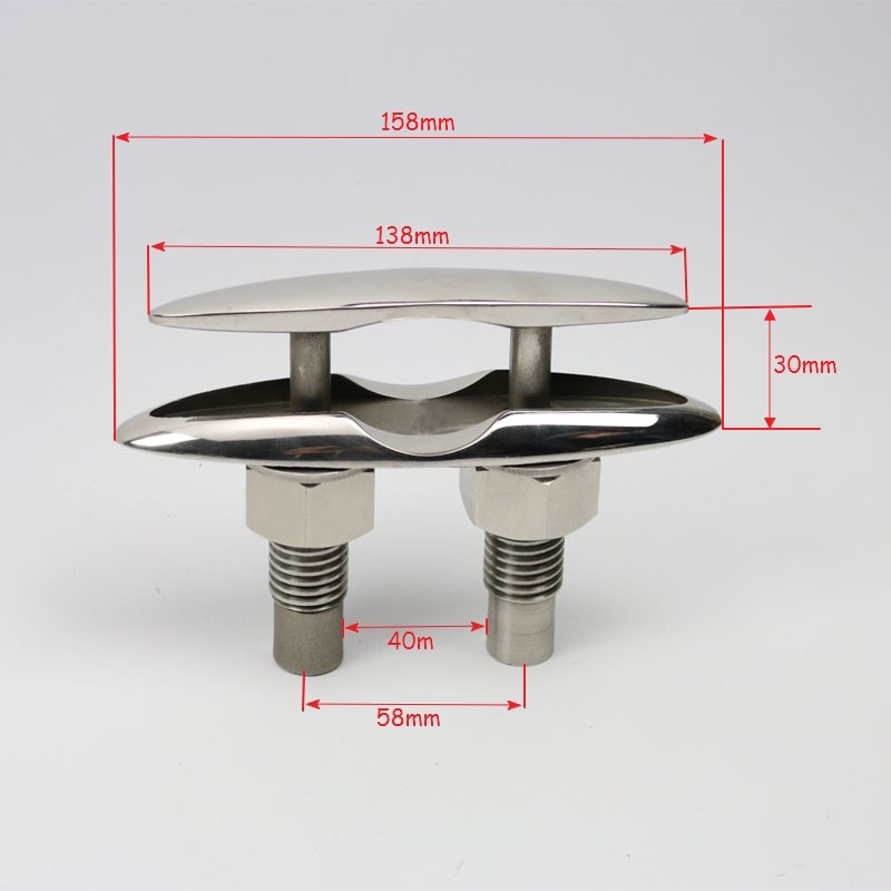 2PCS Boat Cleat 6 Inch Pull Up Cleat Deck Hidden Flush Mount 316 ...