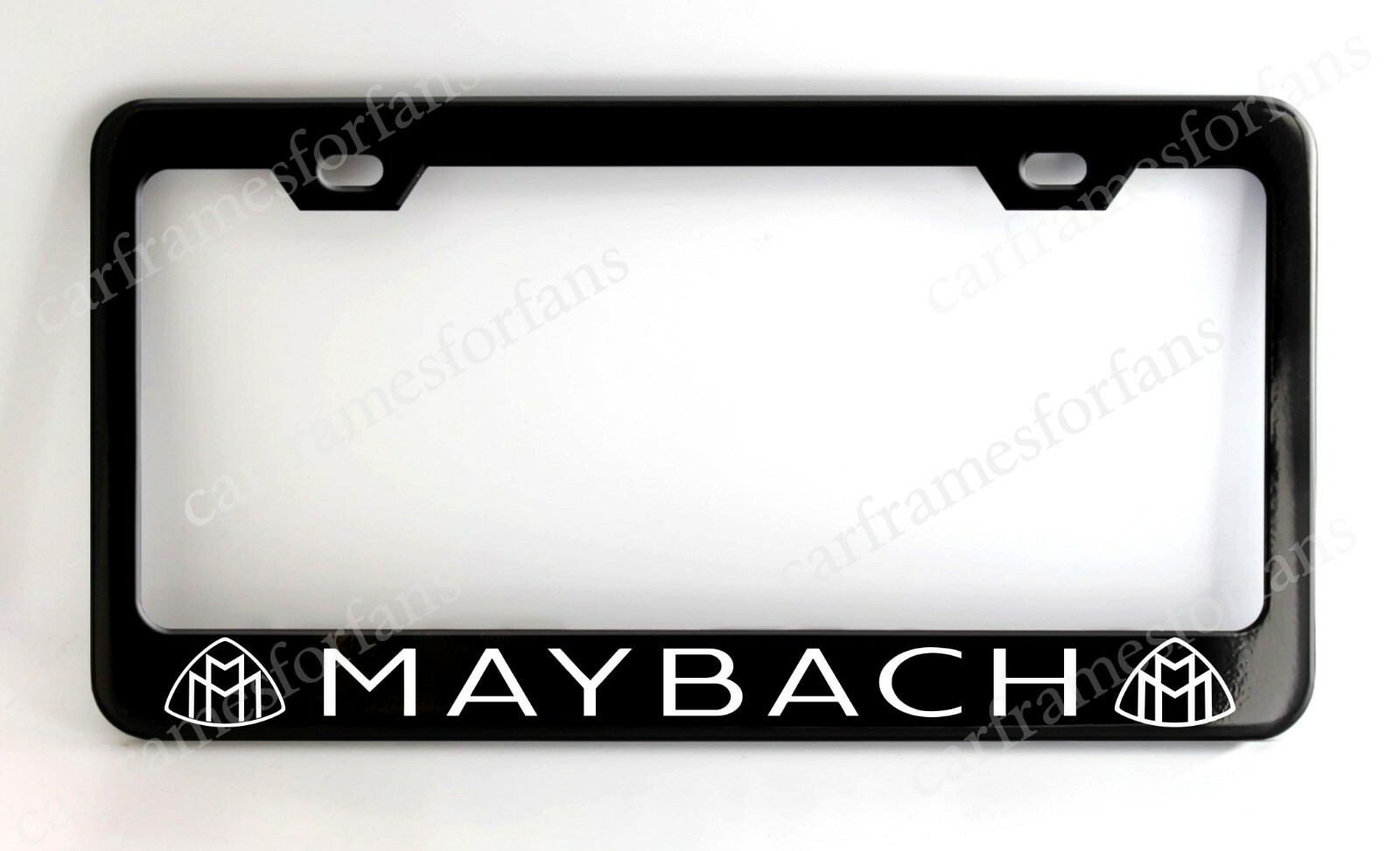 MAYBACH License Plate Frame, Custom Made of Black Powder Coated Metal ...