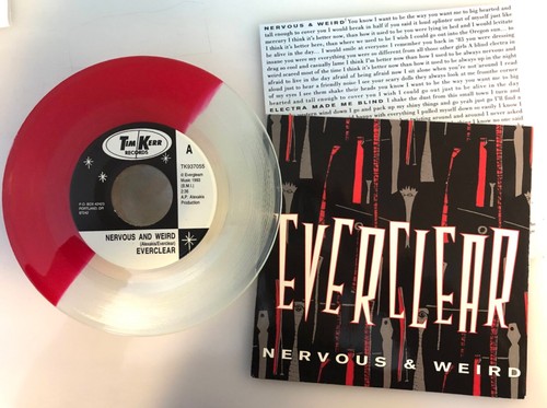 Everclear / Nervous and Weird / Red Clear Vinyl 45 with PS & Lyrics ...
