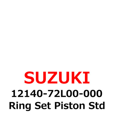 【NEW】Suzuki Genuine Ring Set Piston Std 12140-72L00-000 Direct From ...