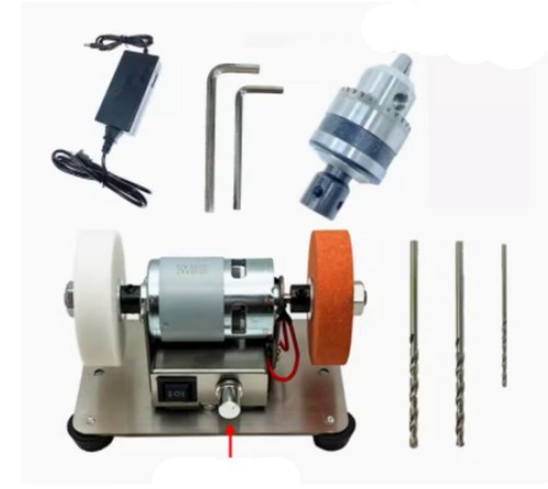 Speed Adjustable Electric Benchtop Sander Sanding Polishing Drilling ...