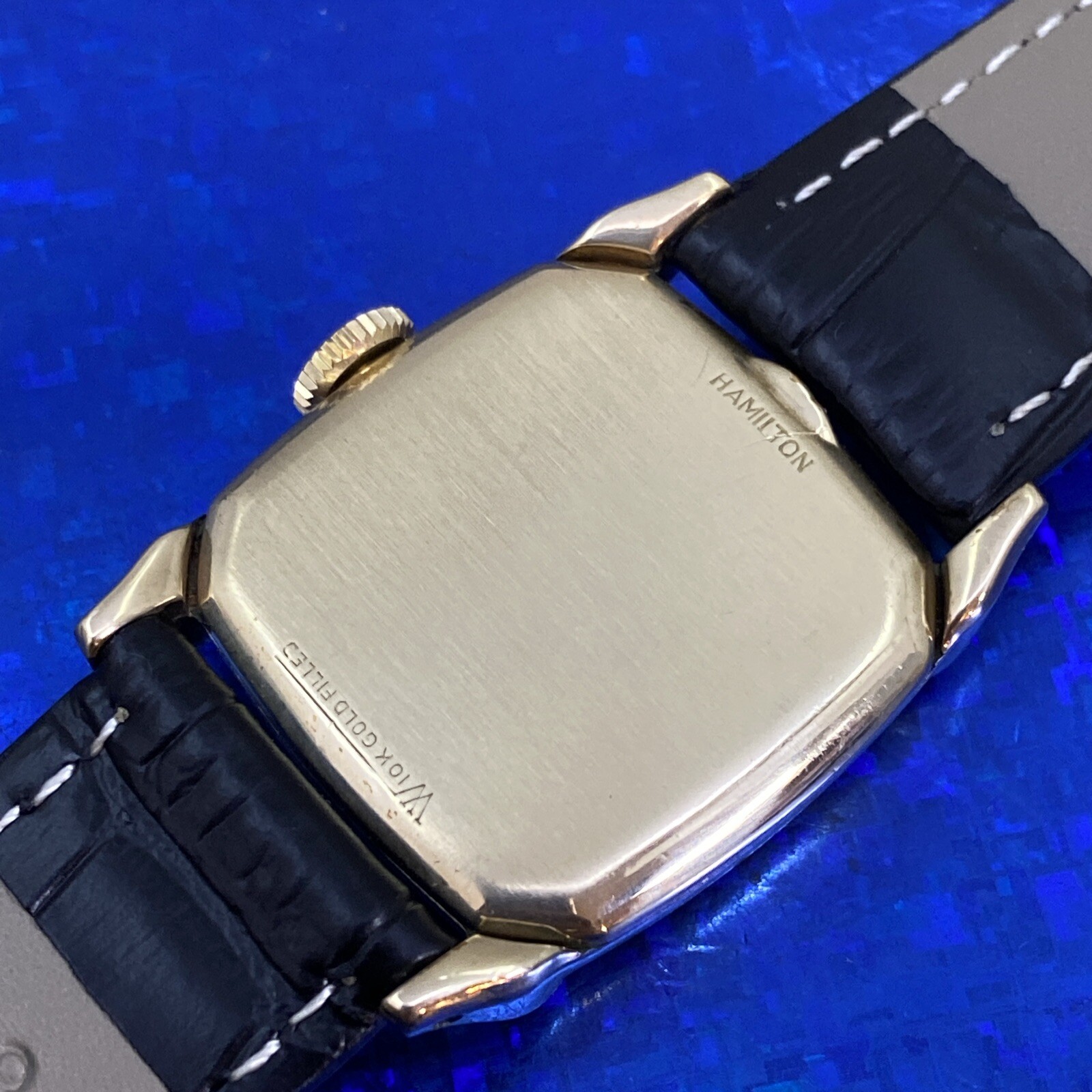 Vintage 1950 Man’s HAMILTON CLYDE Stunning Brown Fully Dial Serviced ...