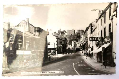 The Castle From Market Place Clitheroe RPPC Postcard | eBay