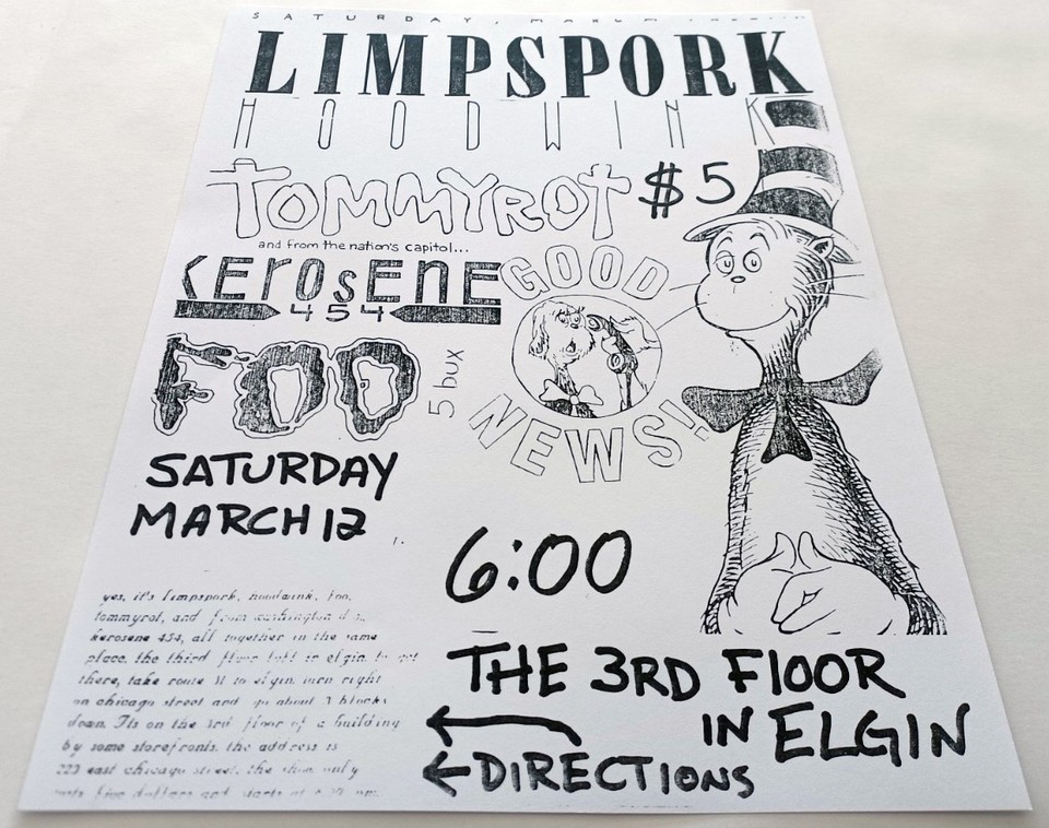 YOUR CHOICE VINTAGE BAND FLYERS LOT Metal Punk Chicago DC Show Flyer ...