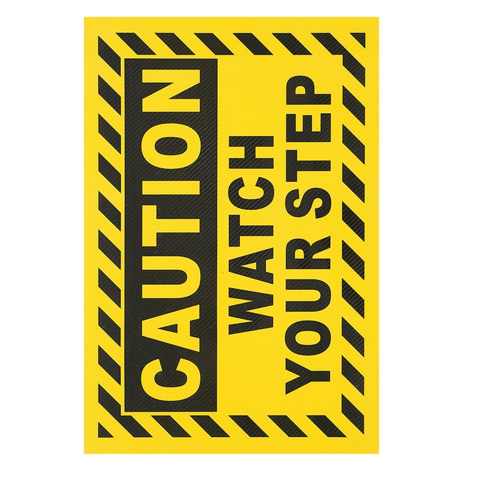 Outdoor Caution Sign for Stairs Safety Wet Floor Please Watch Your Step ...