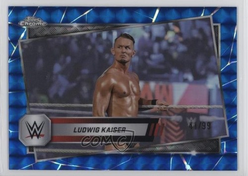 2025 Topps Chrome WWE - Ludwig Kaiser #129 Blue Geometric Refractor /99 ...