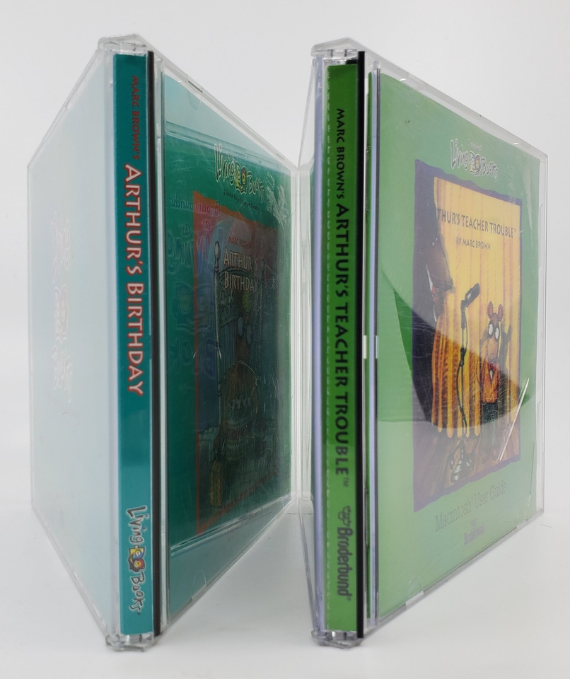 Lot of 2 Arthur PC CD Rom Games - Living Books - Birthday, Teacher ...