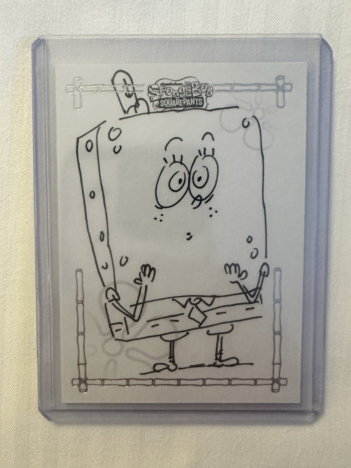 🔥2025 Topps Chrome SpongeBob Squarepants DOODLEBOB Sketch Card AUTO 🔥1/ ...