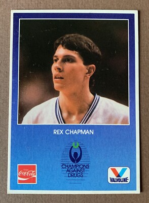 Rex Chapman Kentucky Wildcats Basketball Rookie RC Ashland Oil Premium ...