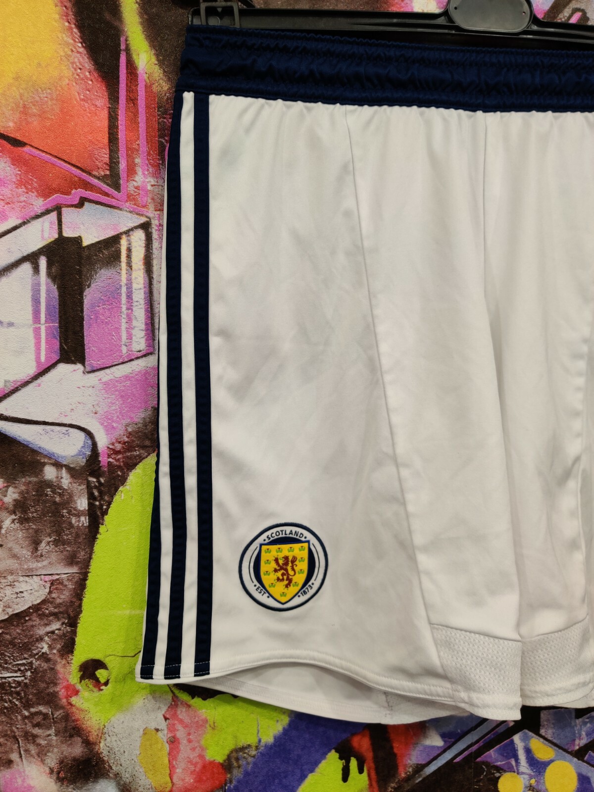 Scotland National Football Team Soccer Training Shorts Adidas 2011 Mens ...