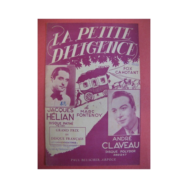 The Small Stagecoach - Andre Caveau (Marc Fontenoy) 1950 | eBay