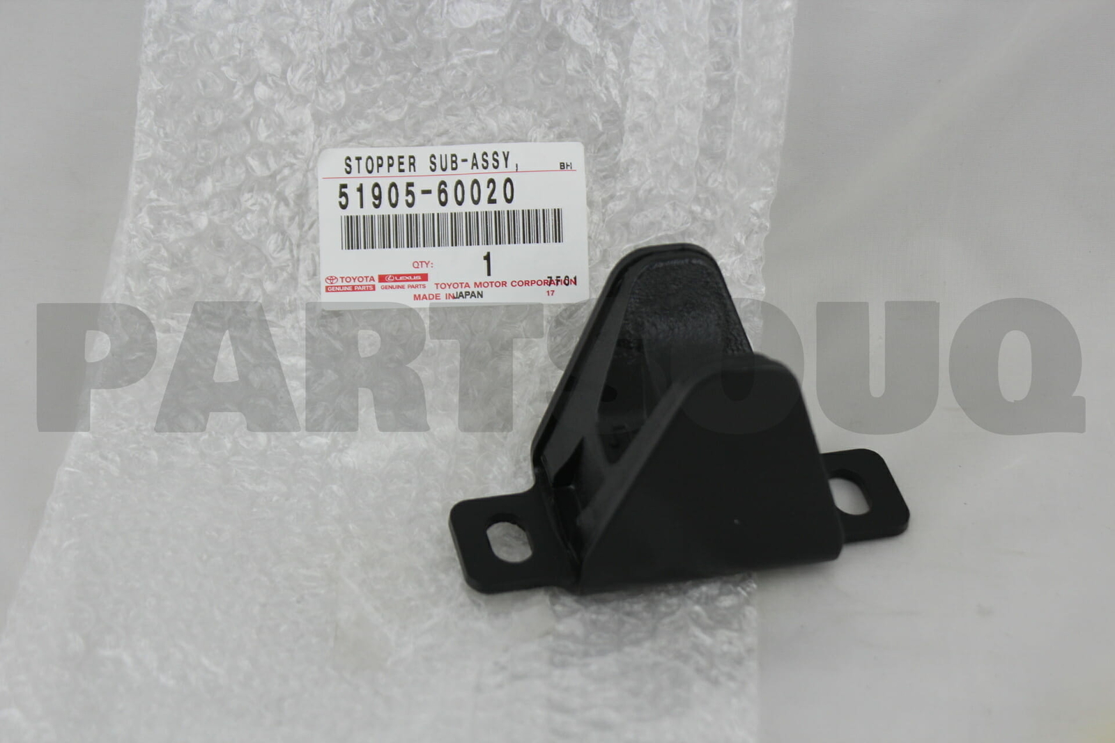 5190560020 Genuine Toyota STOPPER, SPARE WHEEL CARRIER AUXILIARY 51905 ...