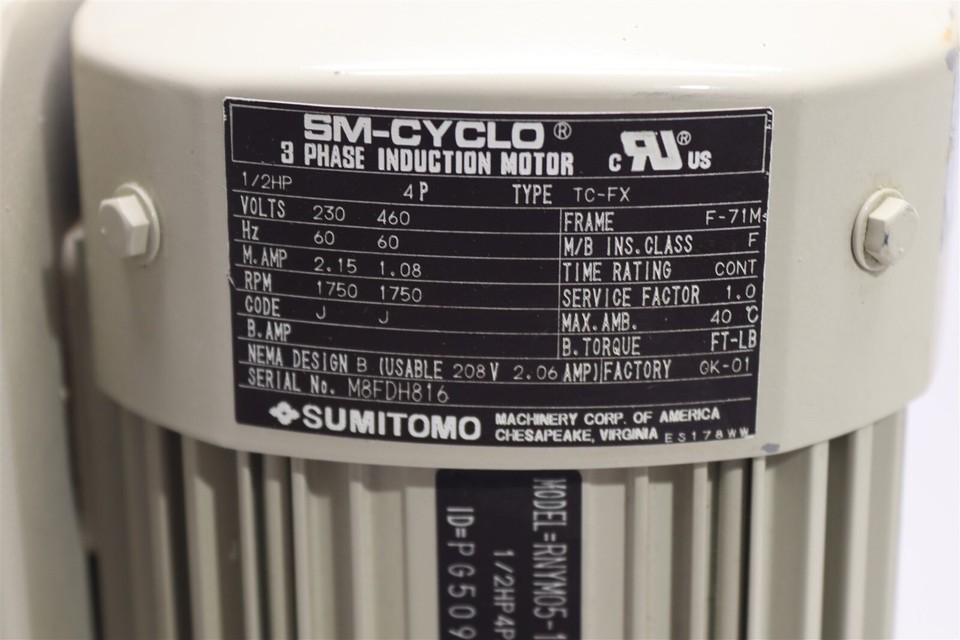 SUMITOMO HYPONIC DRIVE RNYM05-1430-100 | eBay
